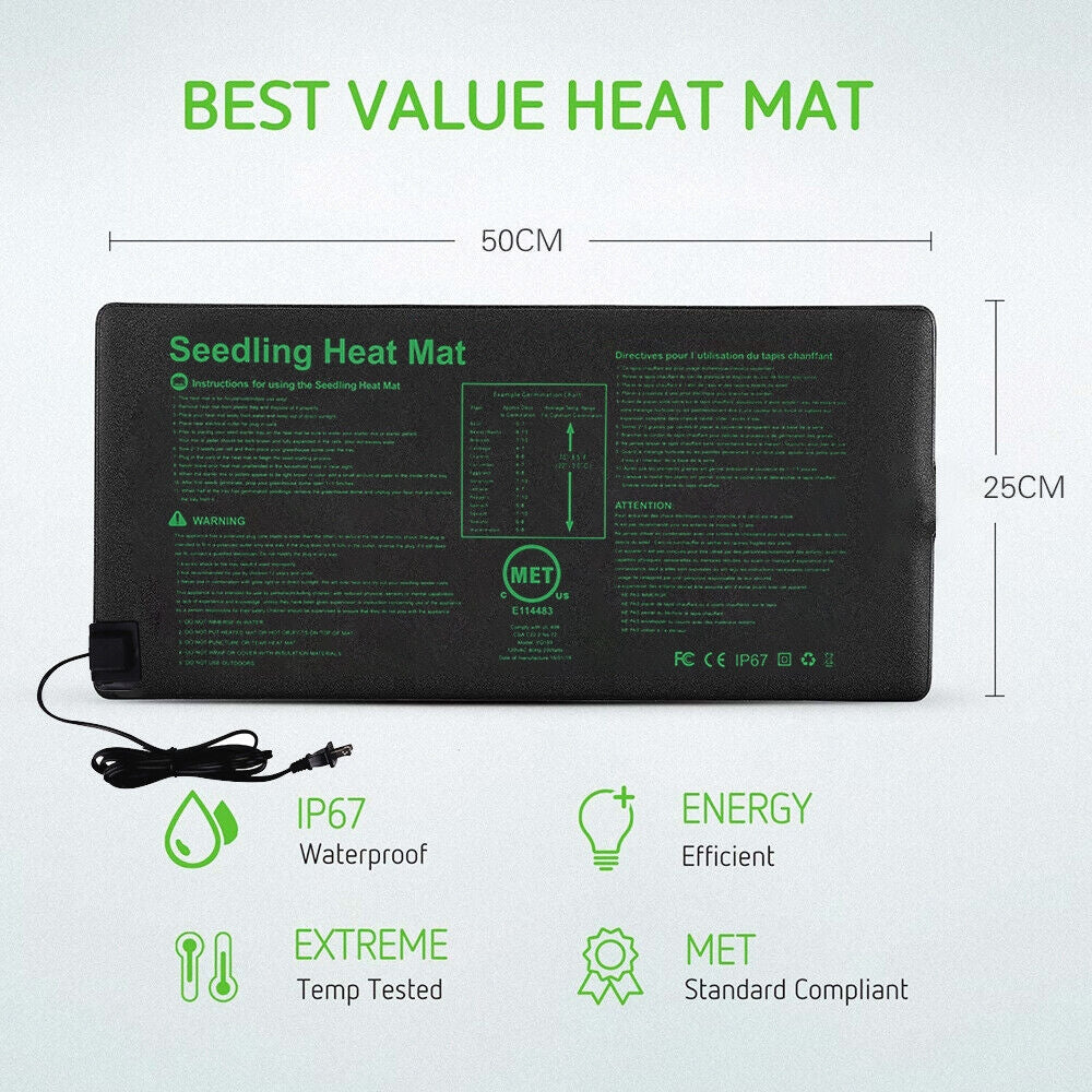 Propagation Seedings Heating Mat Seed Germination Starter Sprout Plant ...